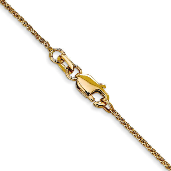 14K 18 inch 1.05mm Diamond-cut Spiga with Lobster Clasp Chain – A Bryan ...